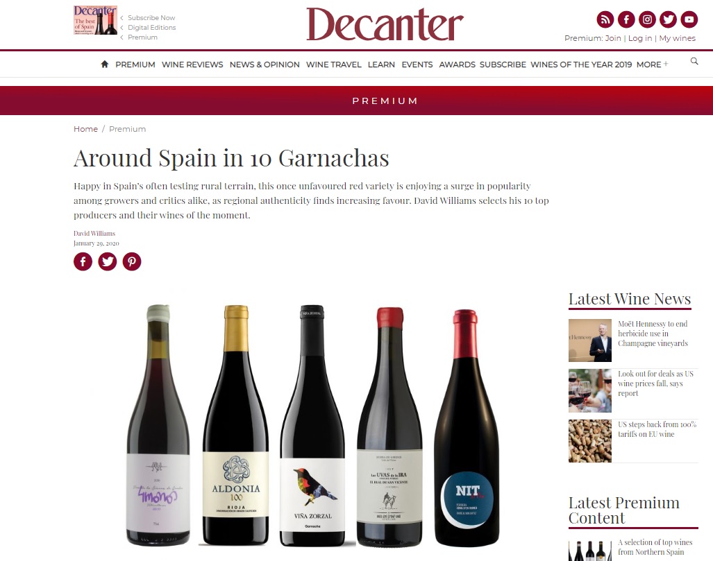 Aldonia: Top Spanish Garnacha | Aldonia